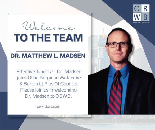 United States - Dr. Matthew L. Madsen Joins OBWB